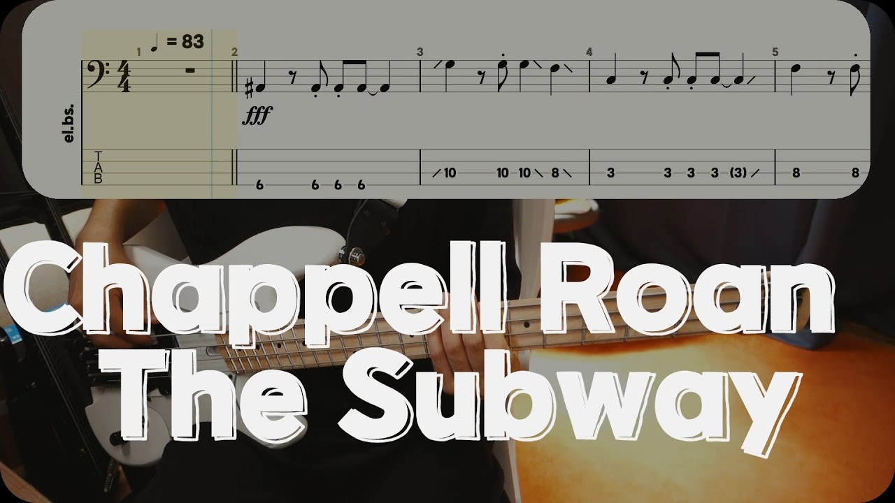 Chappell Roan - The Subway [베이스 악보] (Bass Tab) - YouTube