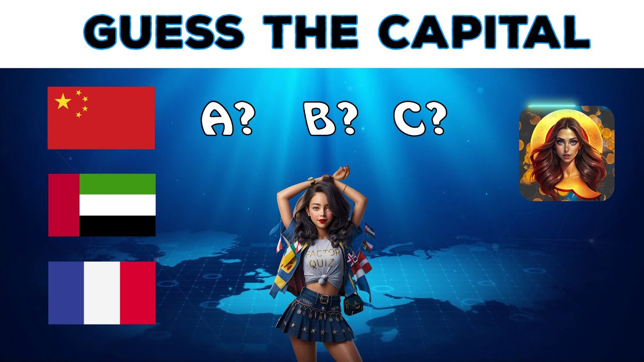Guess the Capital Challenge| Geographical quiz | 4K - YouTube
