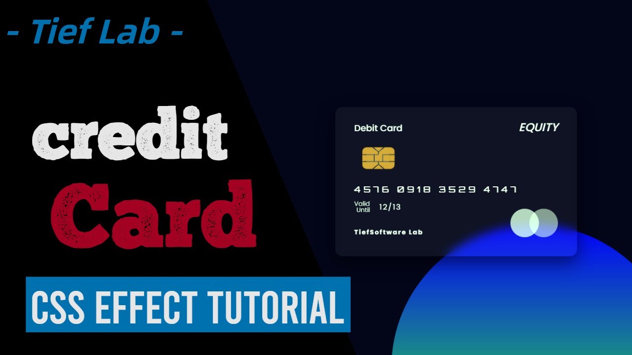 you'll be surprised 3D bank Card out of HTML & CSS - YouTube