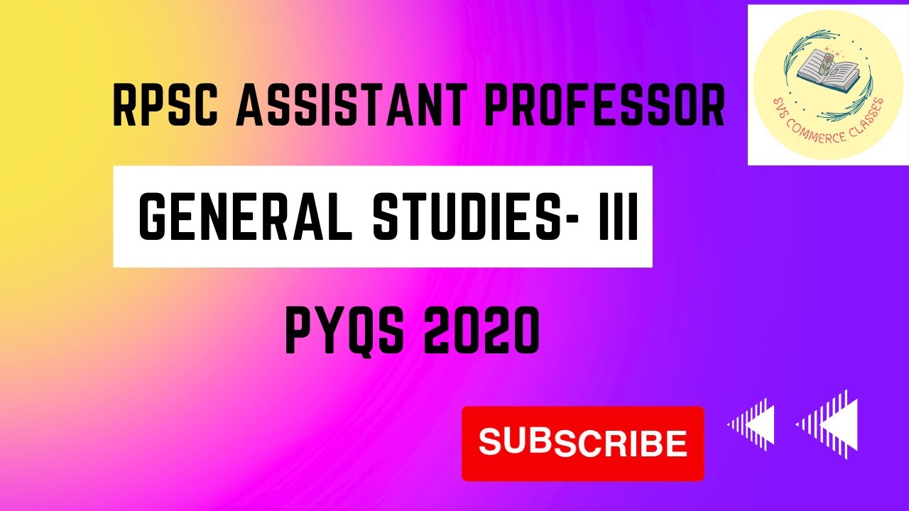 RPSC assistant professor general studies questionl paper | rpsc ...