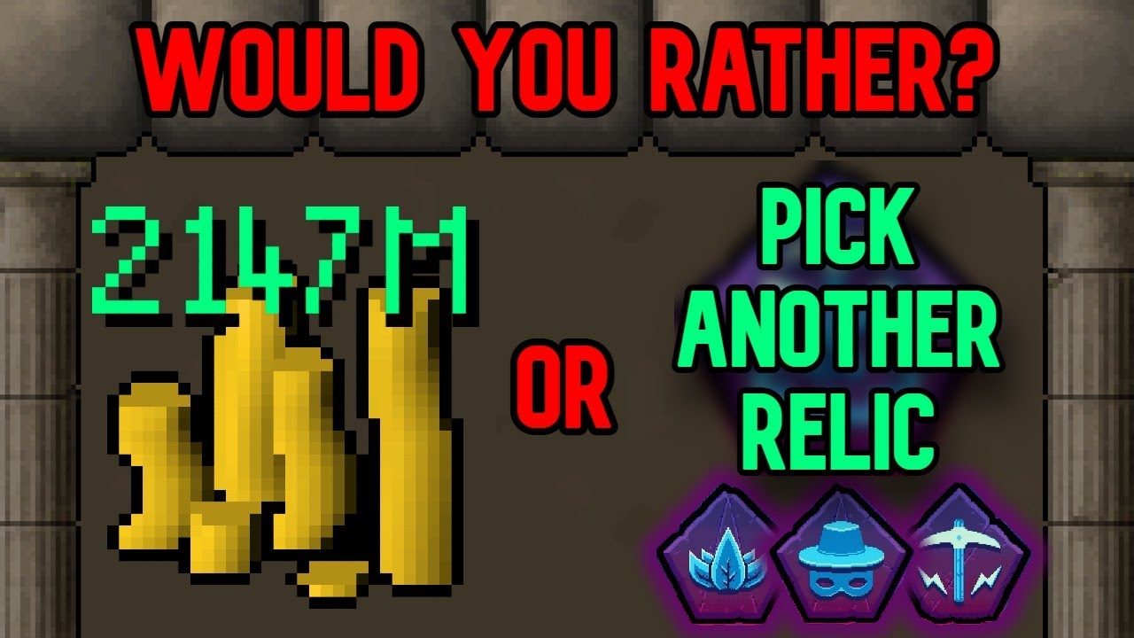 CHOOSE ANOTHER RELIC REVEALED - Leagues 5 OSRS Reveals Analysis - YouTube