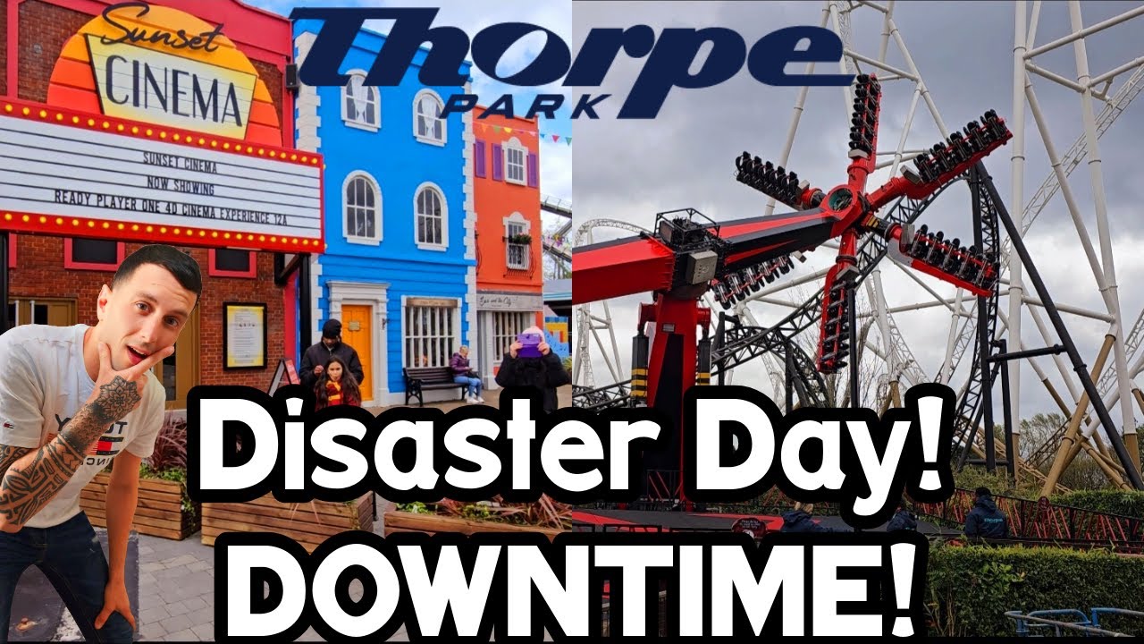 Thorpe Park NEW AREAS Explored! DISASTER Downtime! - YouTube