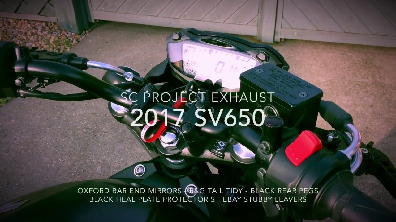 2017 Suzuki SV650 accessories - YouTube