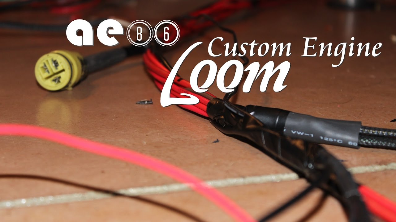ae86 Custom Engine Loom - YouTube