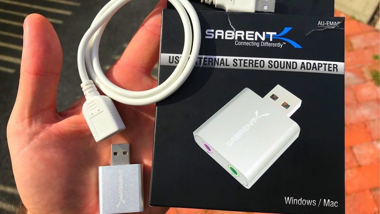 Sabrent USB Stereo Sound Adapter: Review & Unboxing - YouTube