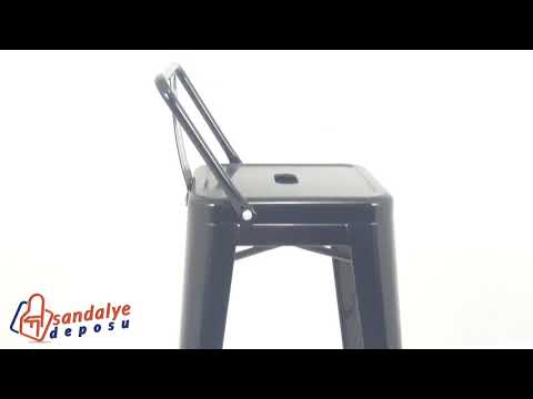 Tolix Bar Sandalyesi Sırtlı | Sandalyedeposu.com