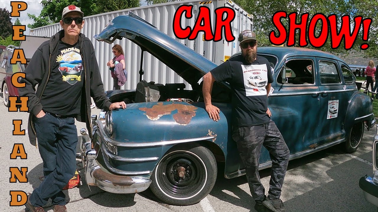PEACHLAND BC CAR SHOW 2024 Full walk through! over 200 classic cars ...