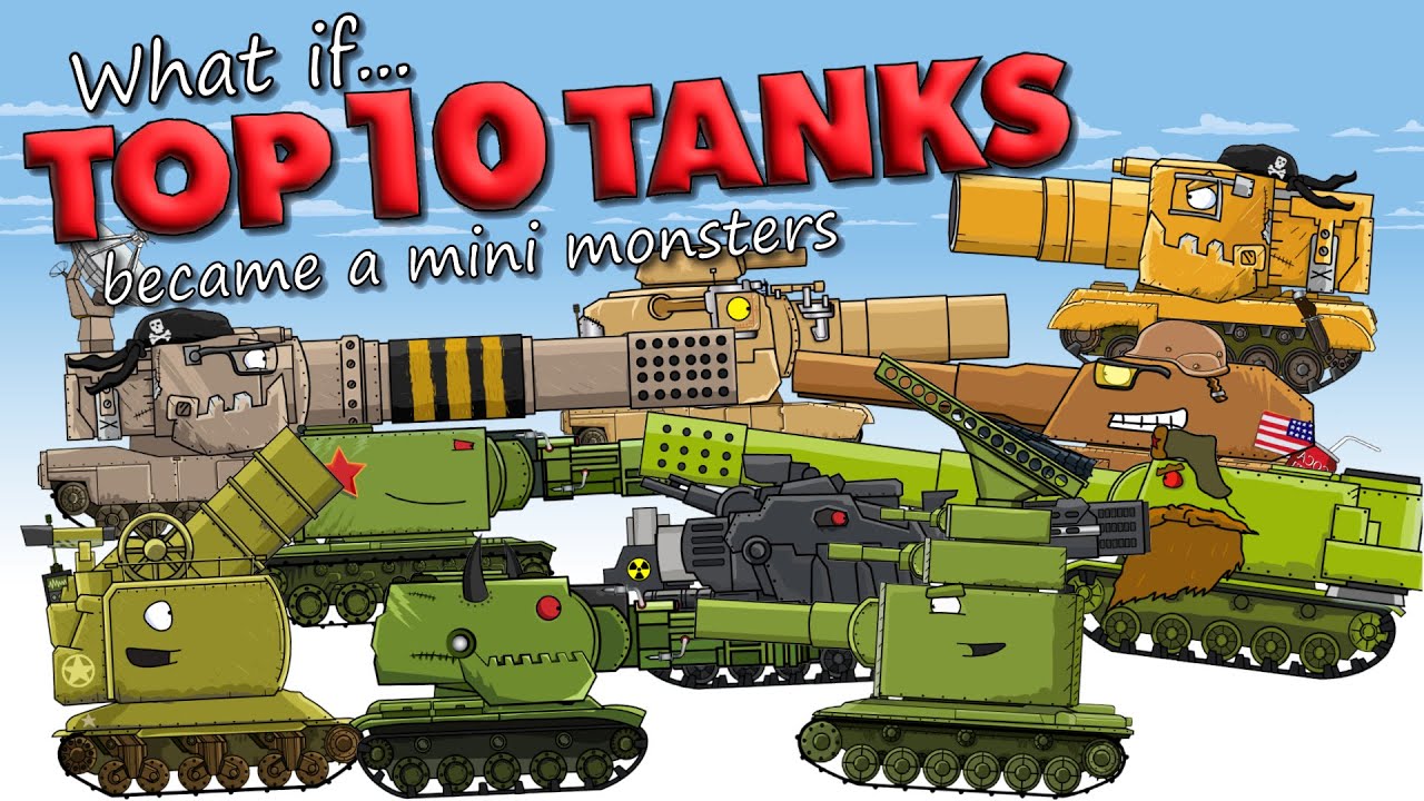 "Mini Mega Monsters" Cartoons about tanks - YouTube