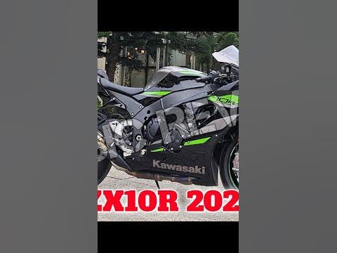 KAWASAKI ZX10R 2024 NEW MODEL [BASIC REVIEW] TITANIUM GRAY WITH GREEN ACCENT - YouTube