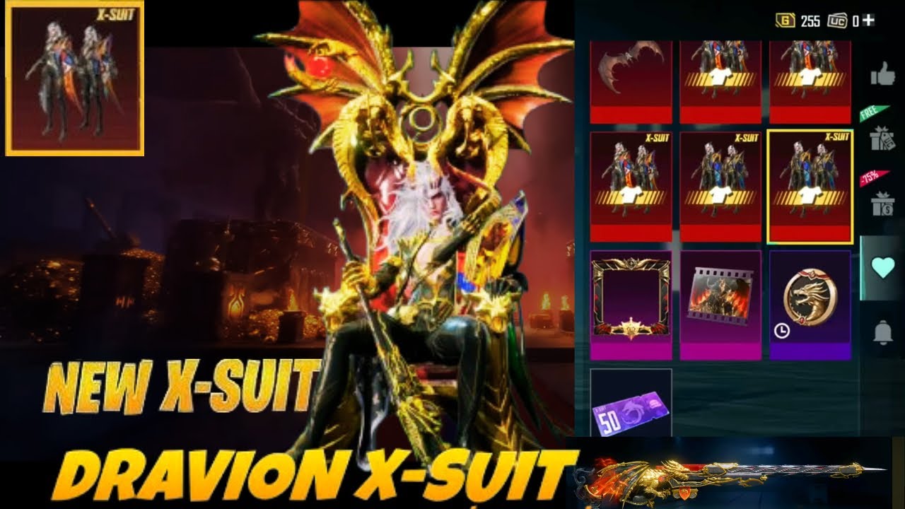 UPCOMING DRAVION X-SUIT LEAKS |😱 AWM UPGRADE GUN SKIN | - YouTube