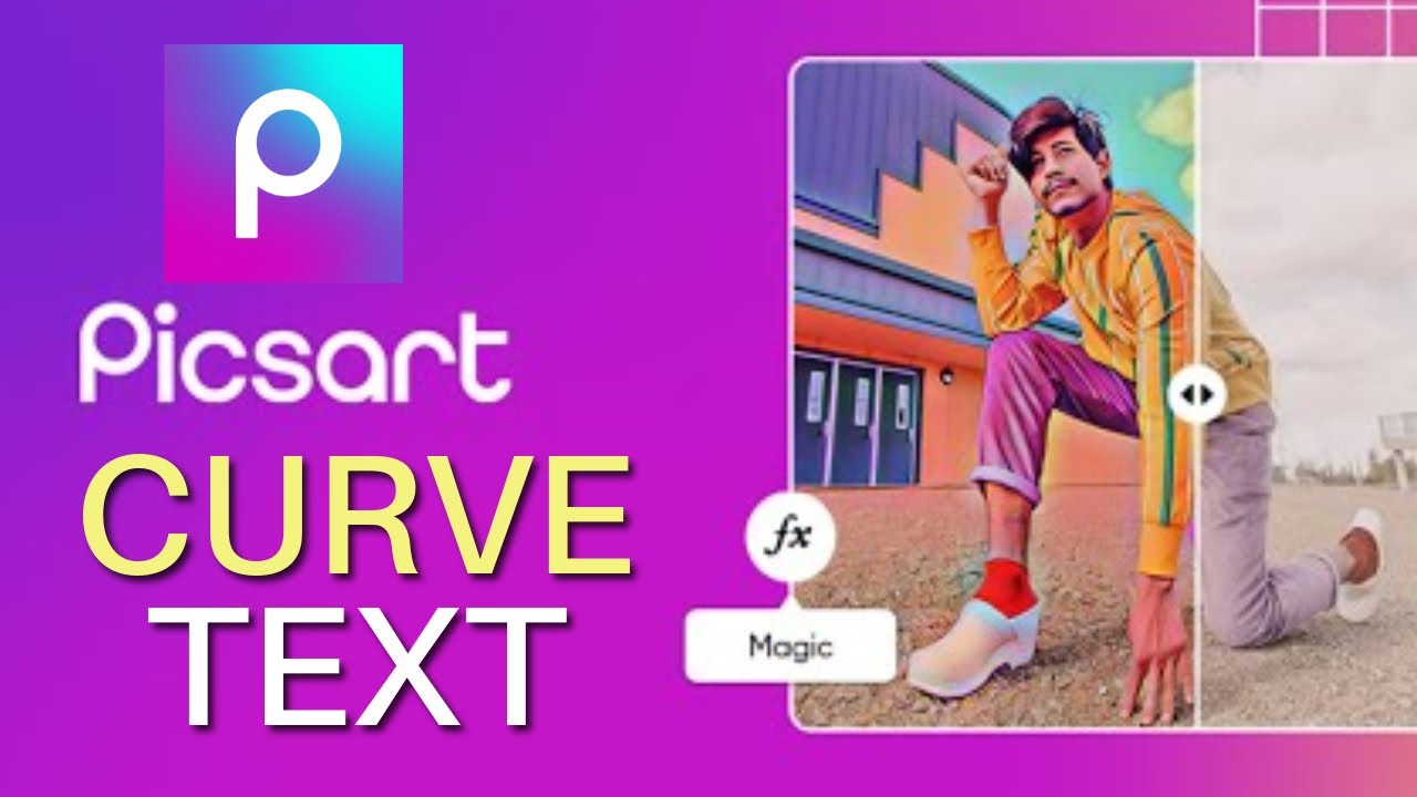How to Curve Text in Picsart 2025? - YouTube