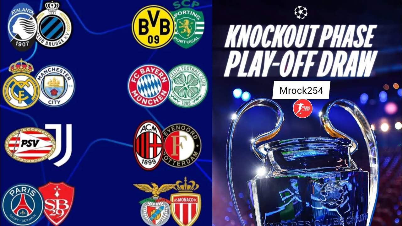 The uefa champions league play-offs draw, my reaction. - YouTube