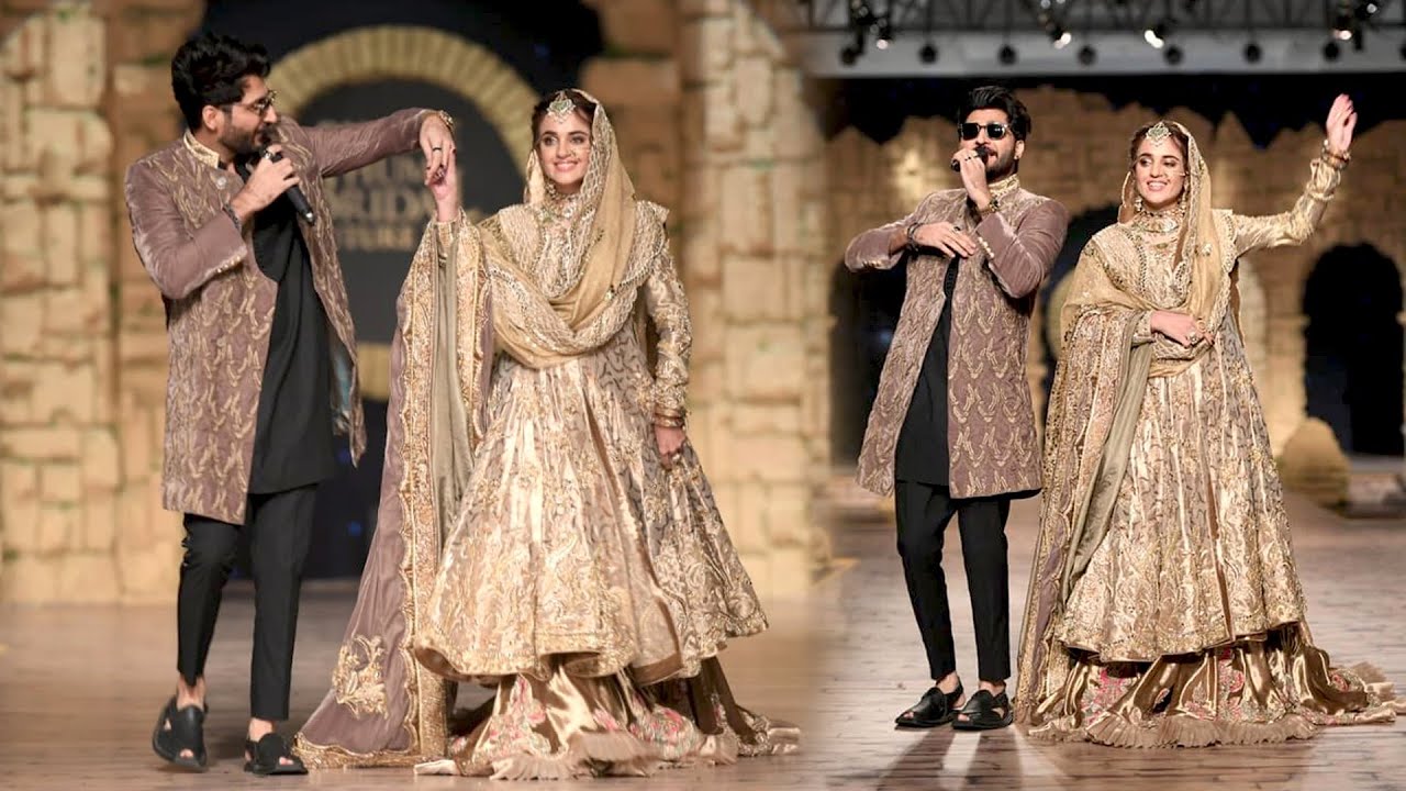 Pakistan Beautiful Actress Ramp Walk in Hum tv Bridal Fashion Week 2020 ...