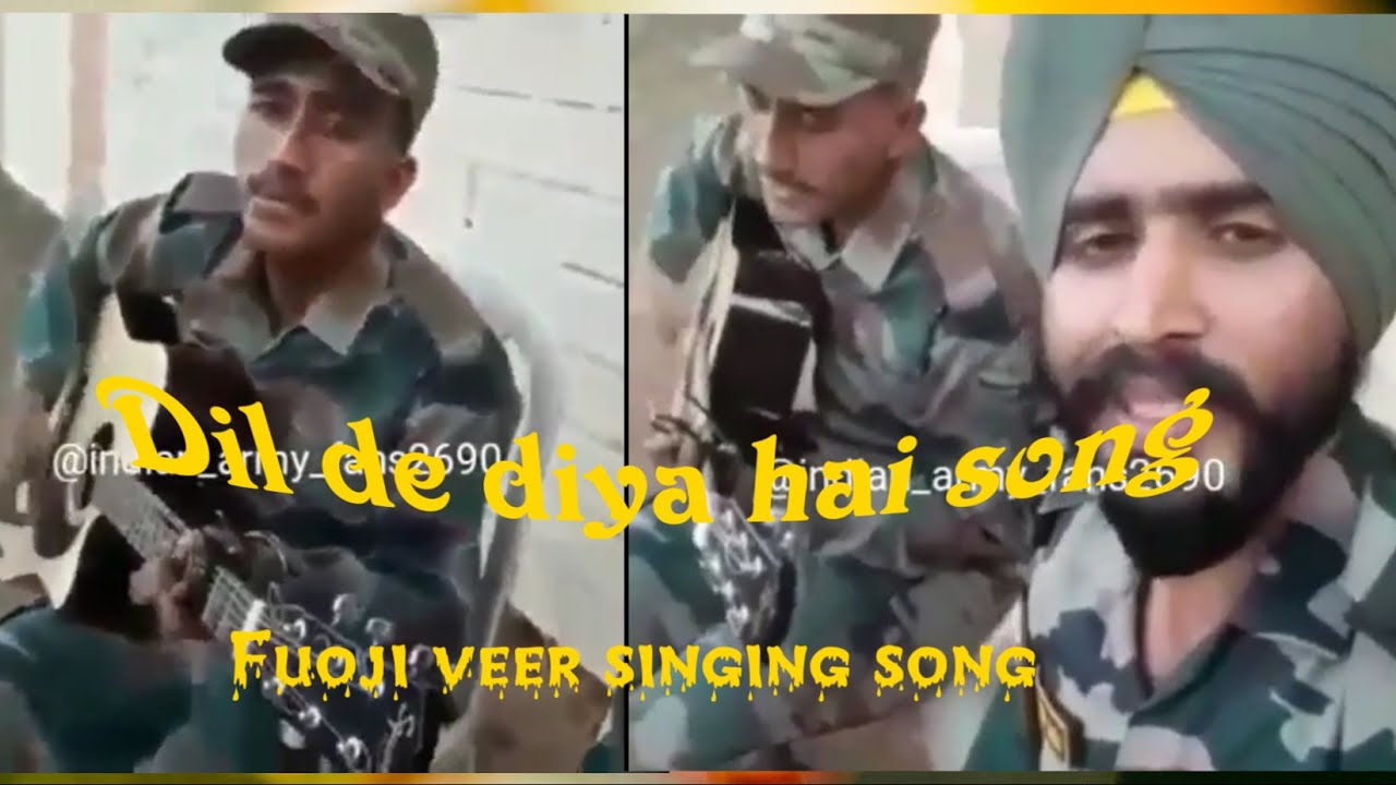 Army Soldier Singing Song || Indian Army Song || Indian Army - YouTube