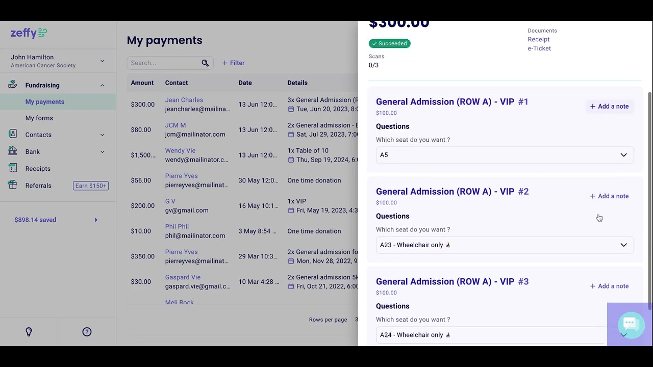 Navigate your Dashboard on Zeffy - YouTube