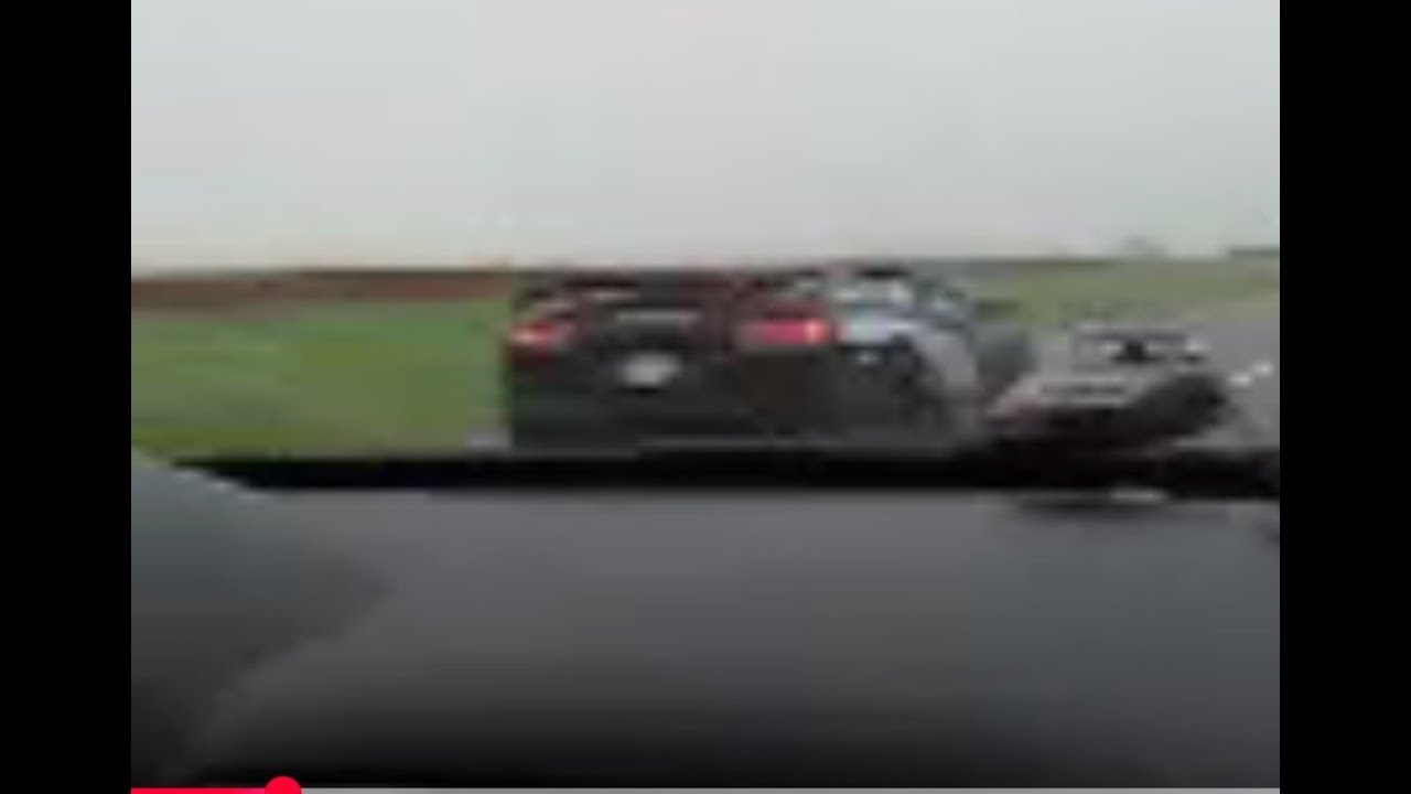 Lamborghini Roadster in rain with ROOF OFF. Gumball 3000 - YouTube