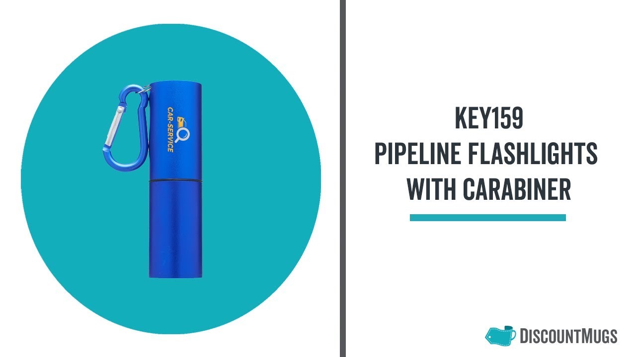 Personalized Pipeline Flashlights with Carabiner - YouTube