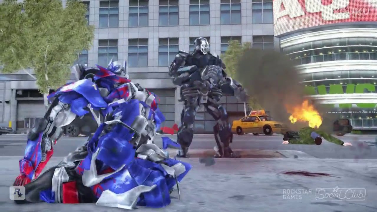 OPTIMUS PRIME VS LOCKDOWN - YouTube