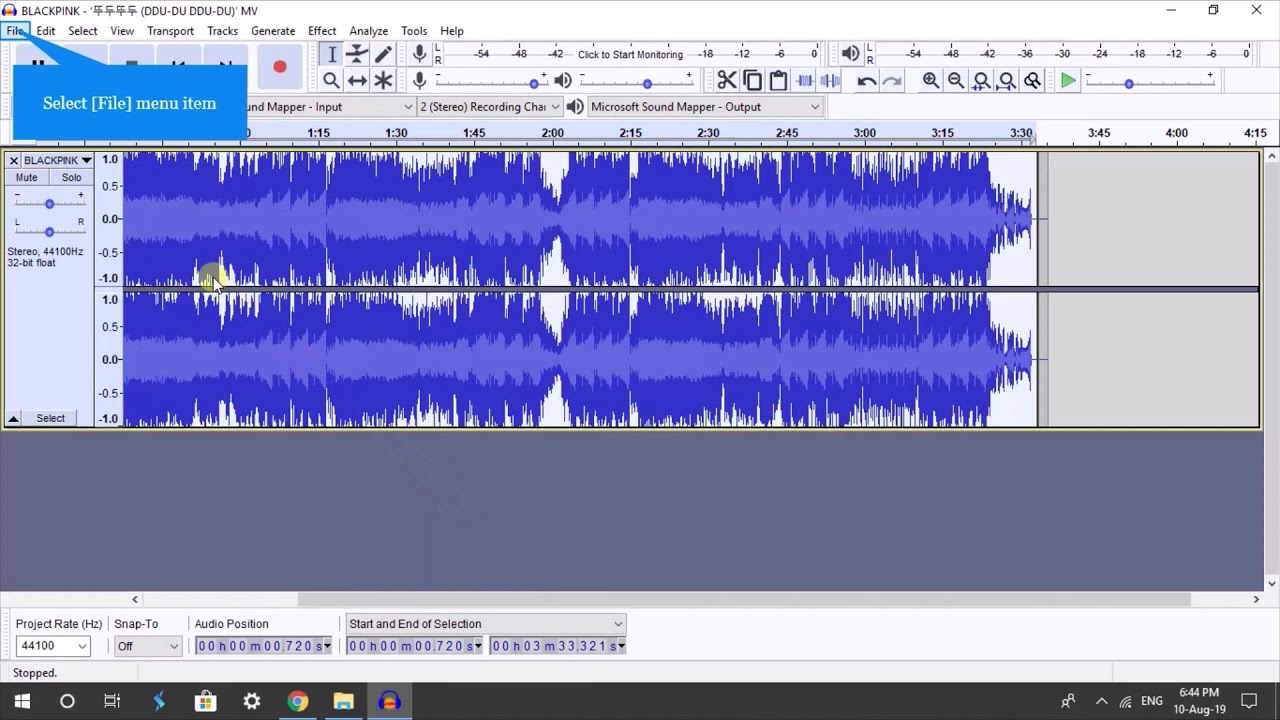 How to Reverse Song on Audacity - YouTube
