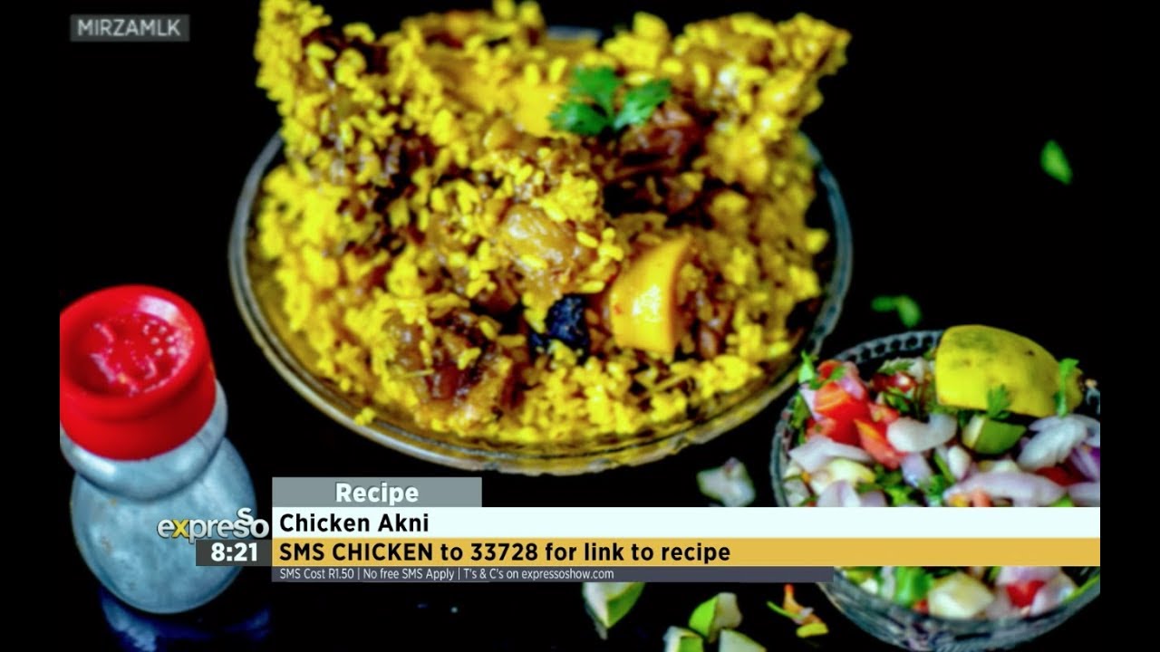 Recipe: Chicken Akni - YouTube