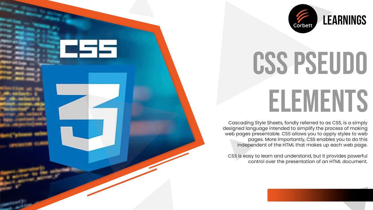 Css Pseudo Element Learn Css From Basics Corbettlearnings 1784