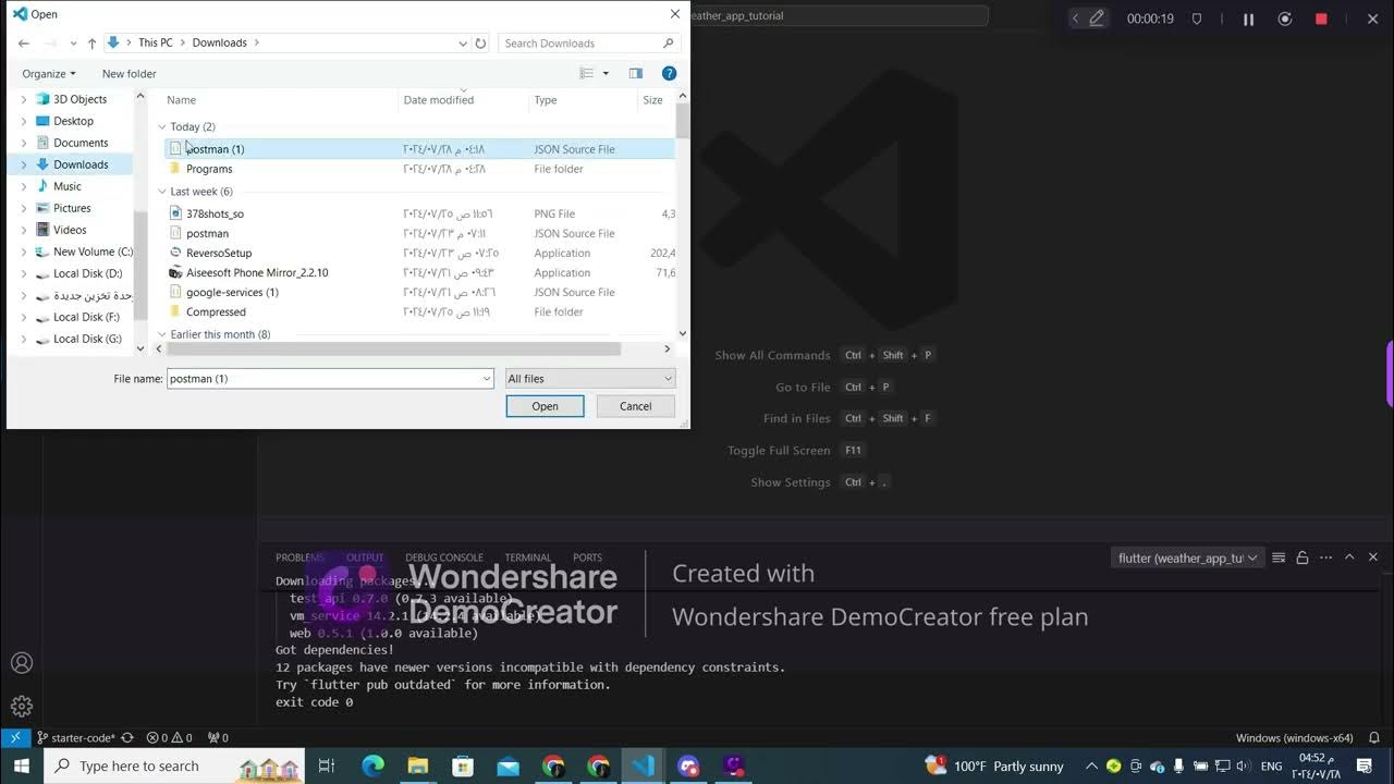 import json file to thunder client - YouTube