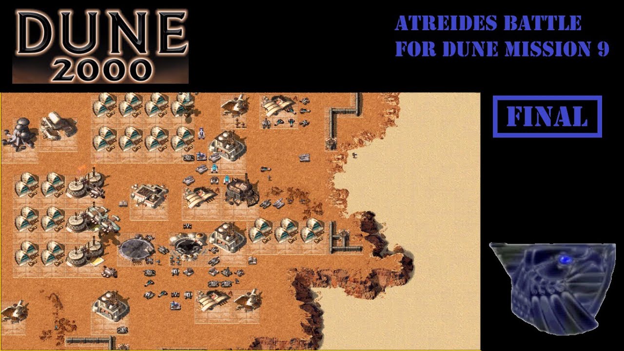 Dune 2000 - Atreides Battle for Dune - Mission 9 (Hard) FINAL - YouTube