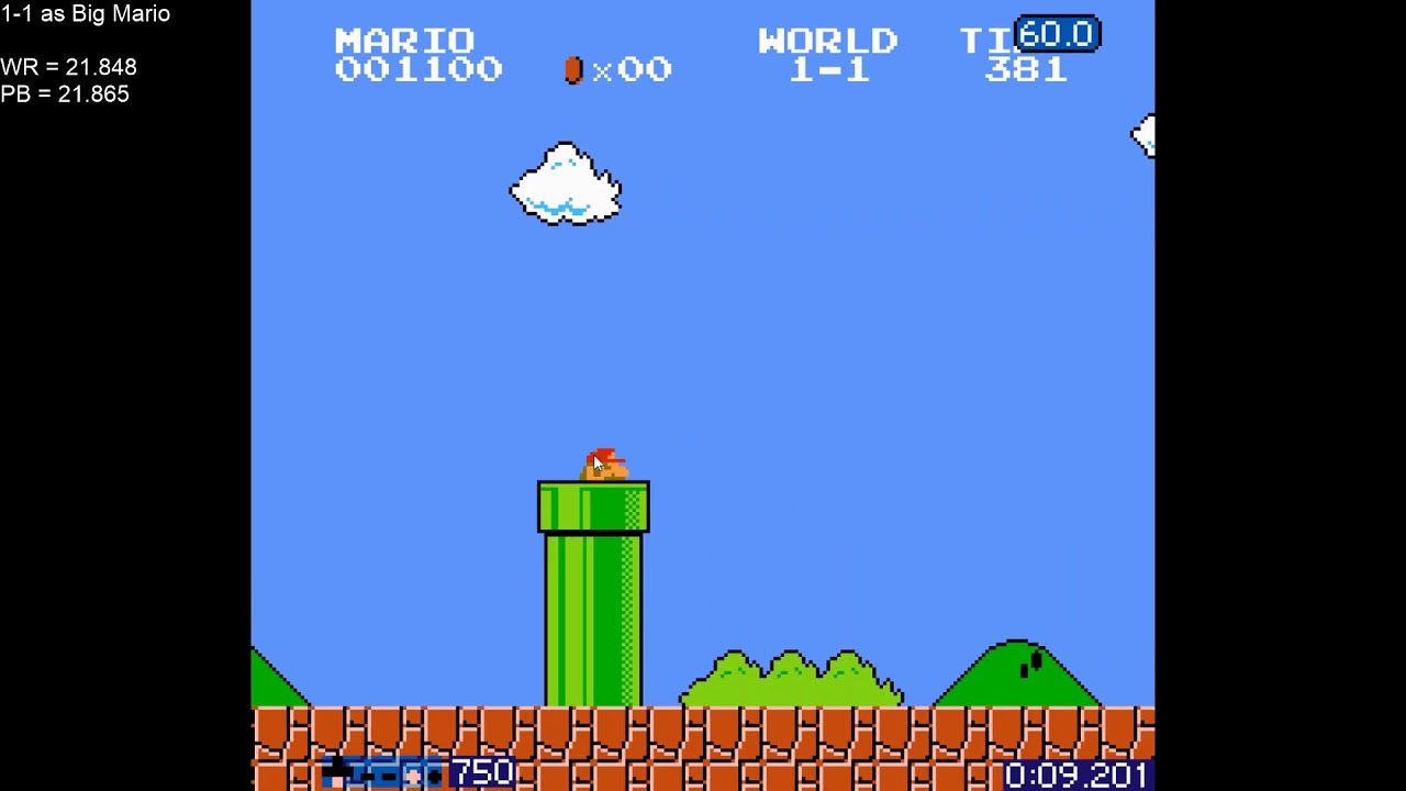 Super Mario Bros. 1-1 as Big Mario (UNOFFICIAL) in 20.832 (Former World ...