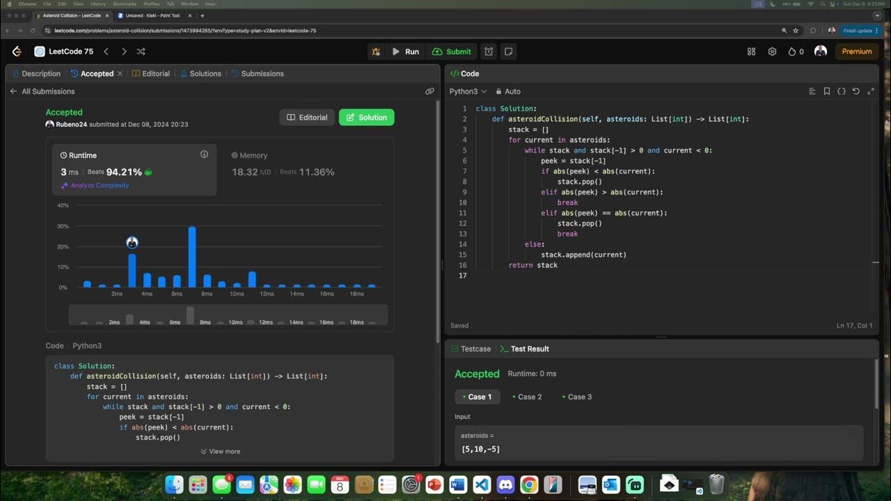 Asteroid Collision | Leetcode 735 | Python | Explained | Easy - YouTube