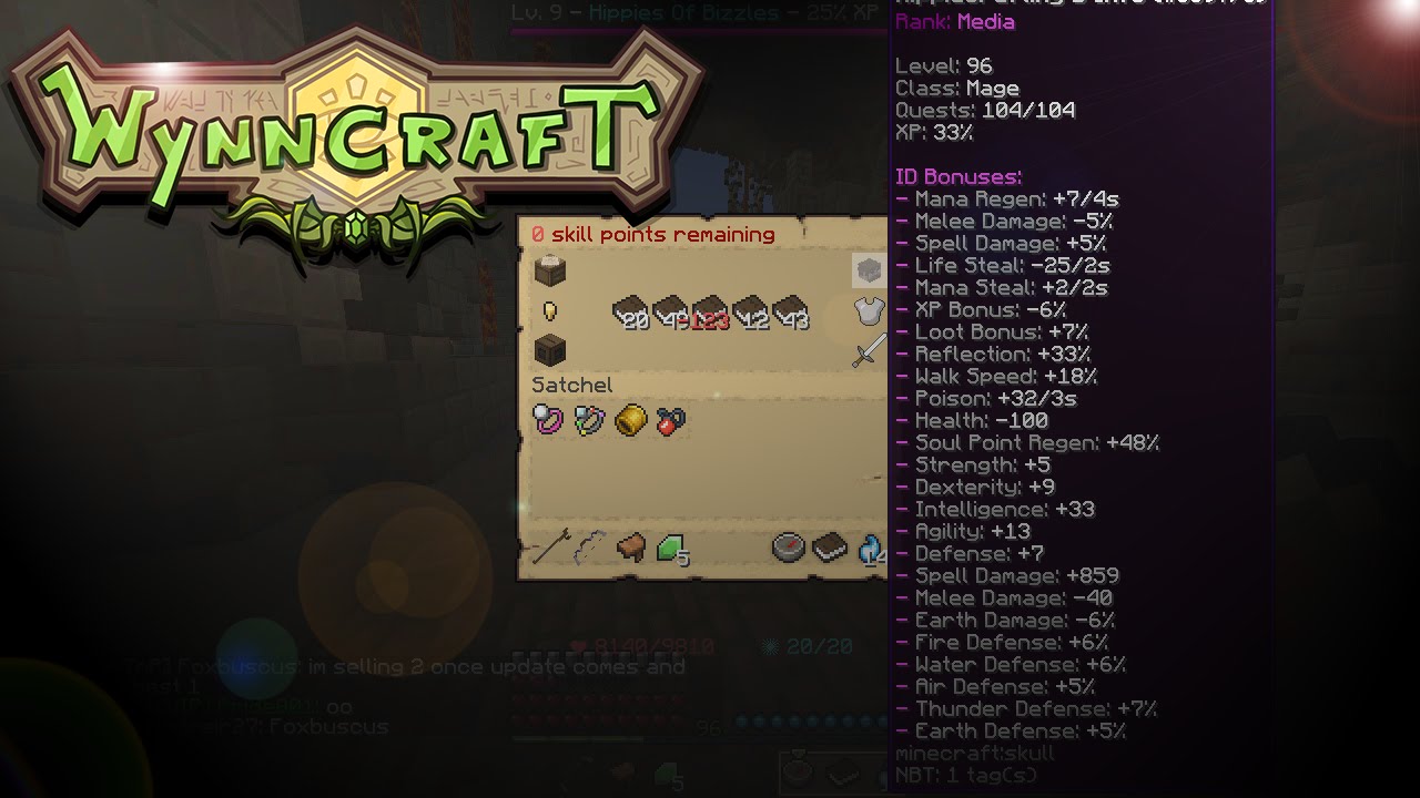 Wynncraft Gavel: Spell Damage Build! (Mage End Game) Up to 1000 Spell ...