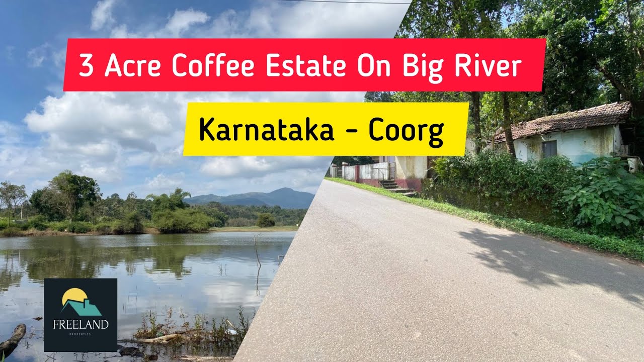 3 Acre Beautiful Coffee Estate With Farm House On Beautiful Big River ...