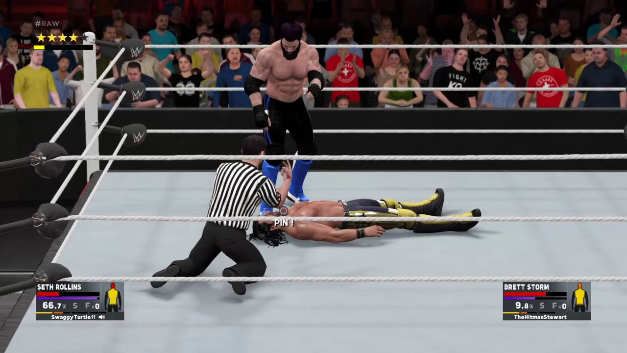 WWE 2K17 Online Match #8 Brett Storm Online Debut - YouTube