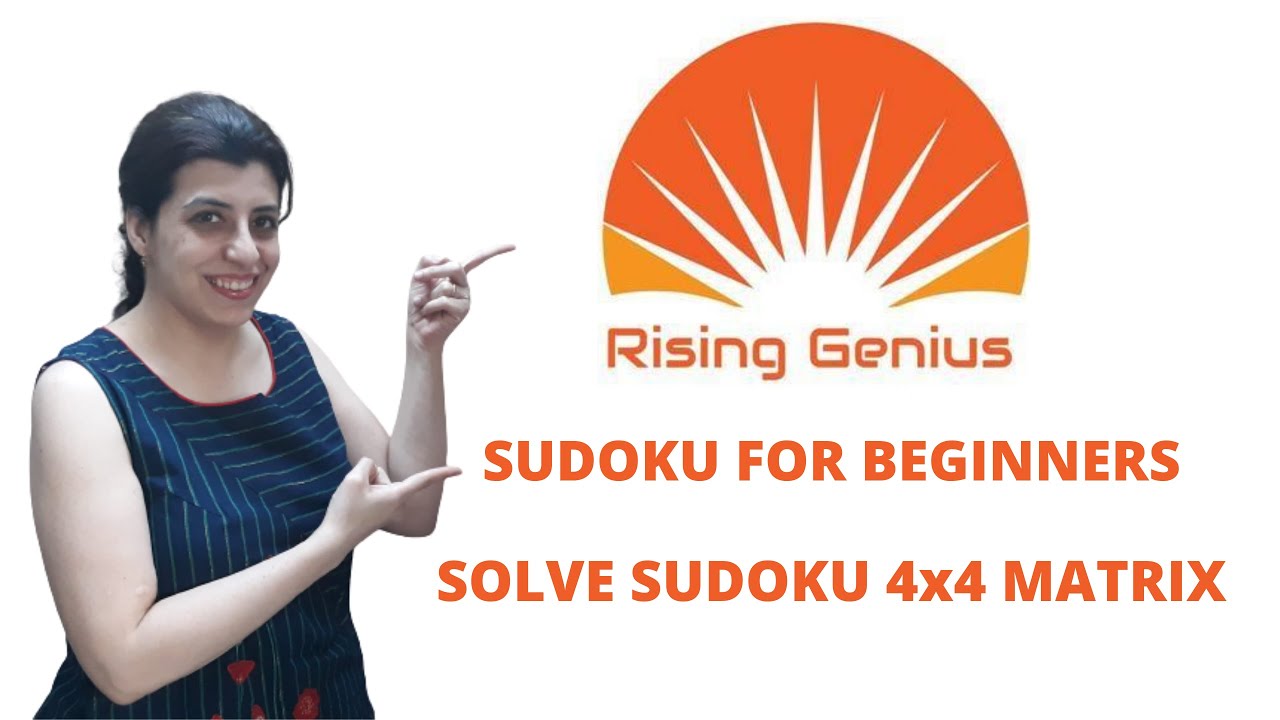 Sudoku Rules For Beginners Solve 4x4 Sudoku Matrix YouTube Sudoku Rules For Beginners Solve 4x4 Sudoku Matrix YouTube