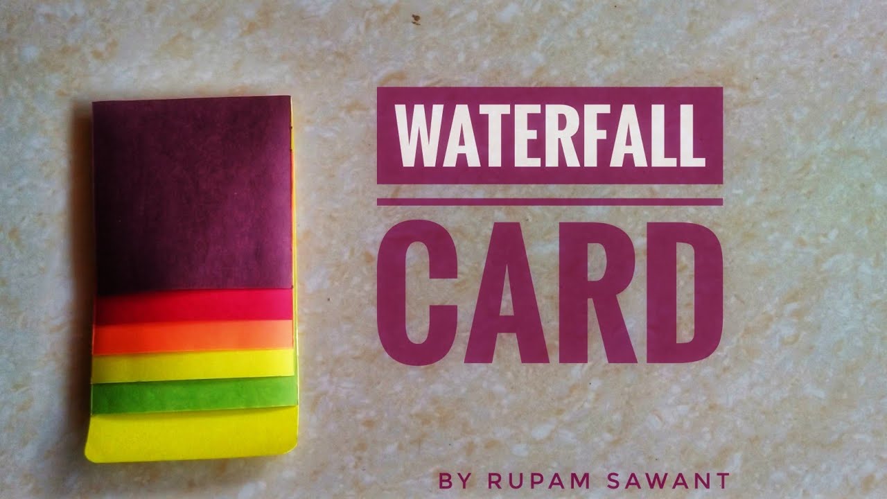 Waterfall Card Tutorial - YouTube