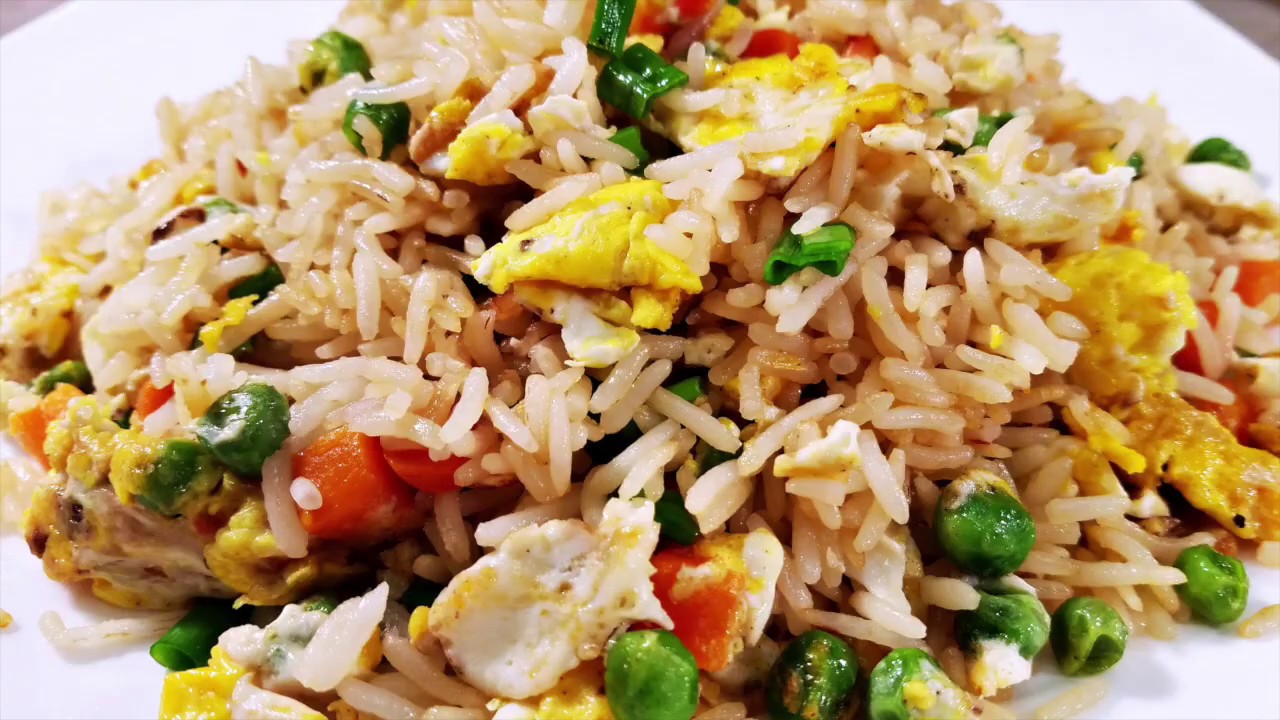 Vegetable Egg Fried Rice - YouTube