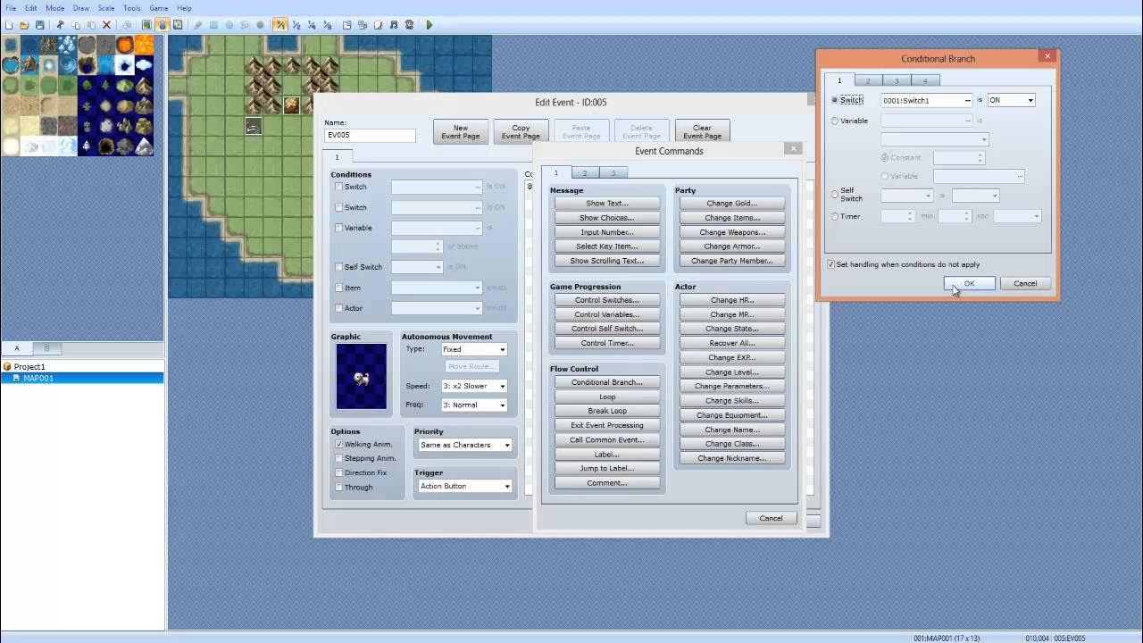 RPG Maker VX Ace Tutorials - (SE02 E14) - Everything About Events - YouTube