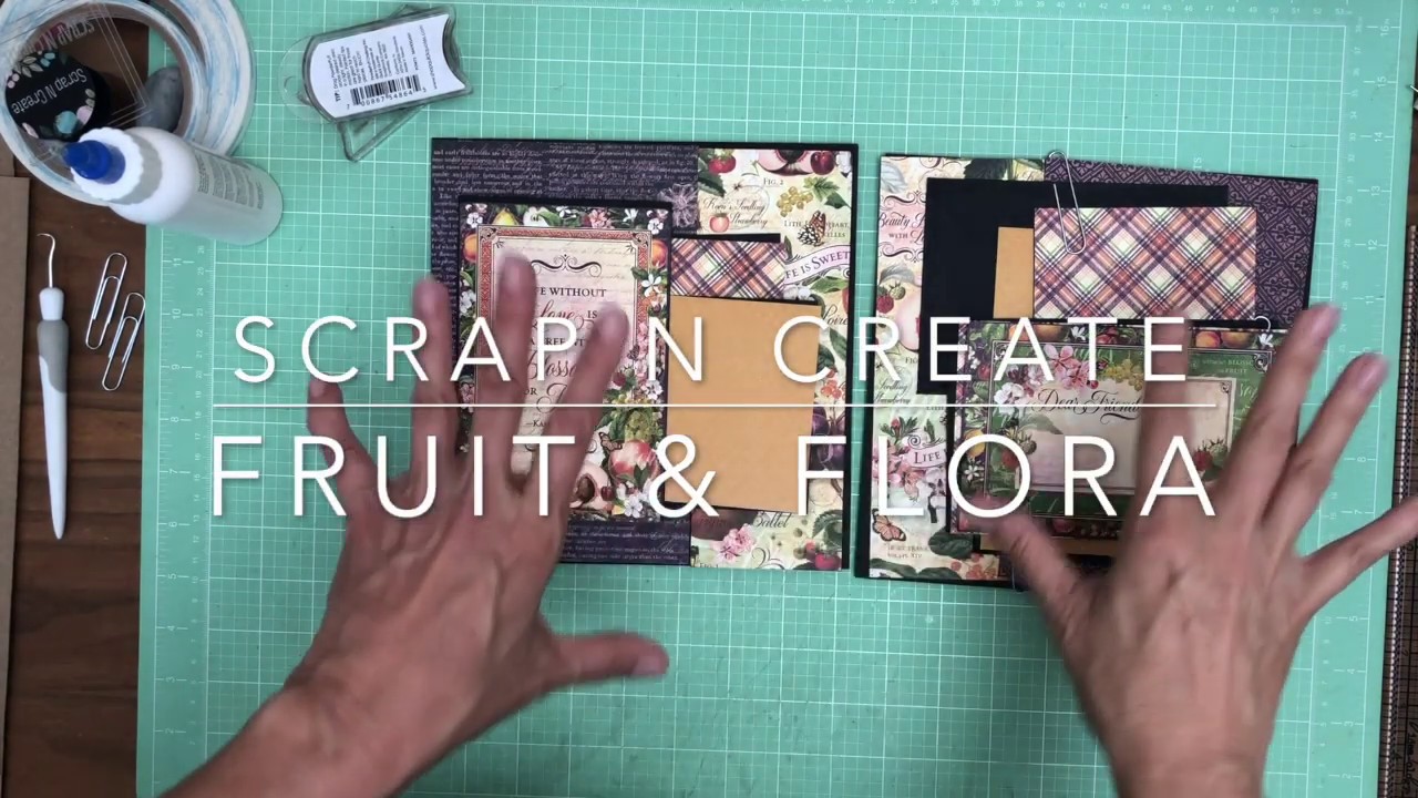 Graphic 45 | Fruit & Flora Mini Album Tutorial P 2 - YouTube