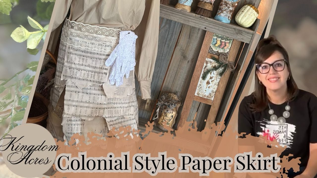 Colonial Historical Style Paper Skirt | Cheap Halloween Costume or ...