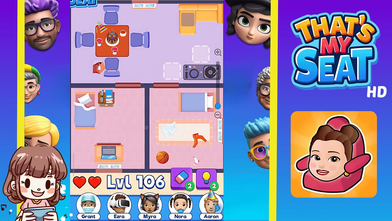 That's My Seat level 106 Solution Walkthrough - YouTube