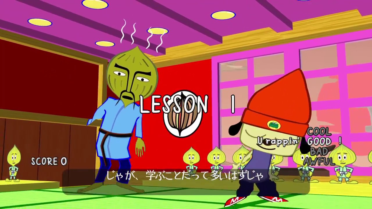 PaRappa The Rapper Remastered stage 1 cool パラッパラッパー - YouTube