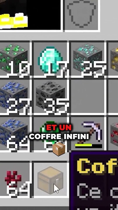 J'ai eu un COFFRE INFINI ! #minecraft #aventure #argent - YouTube
