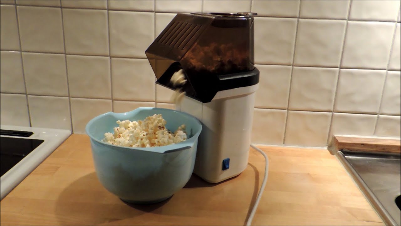 Popping popcorn in a Mia popcorn machine. Some slow motion. - YouTube
