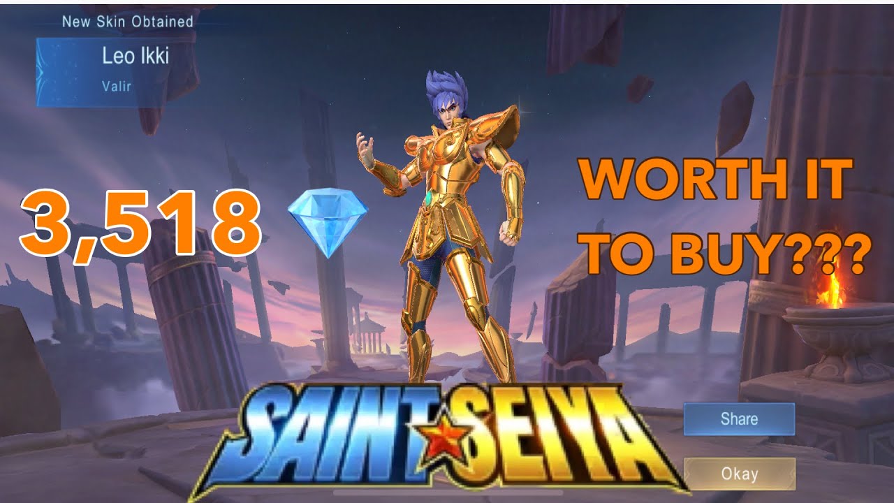 VALIR SAINT SEIYA DRAW | WORTH IT TO BUY? | MOBILE LEGENDS - YouTube