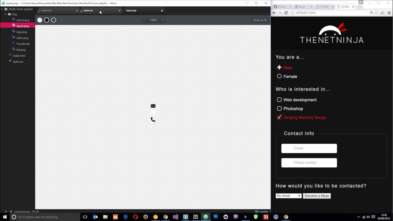 Styling HTML 5 Forms #4 - Styling Text Inputs - YouTube