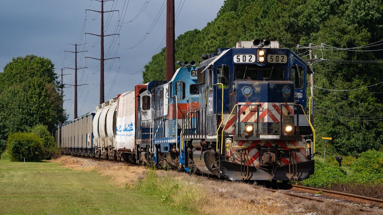 Former FEC GP38-2 in Virginia - Chesapeake & Albemarle Train Chase! - YouTube