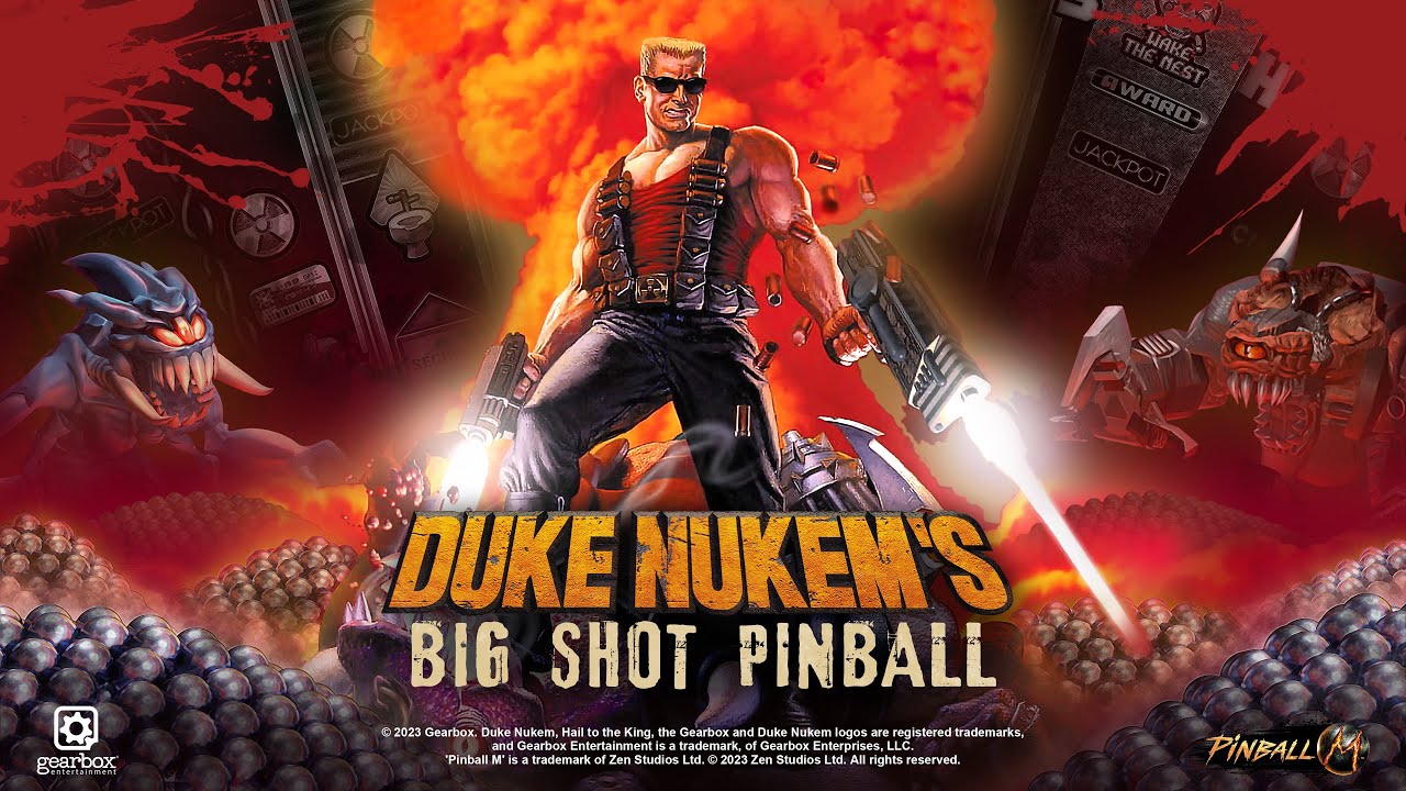 Pinball M - Duke Nukem: Big Shot Pinball Trailer | PS4, PS5 - YouTube
