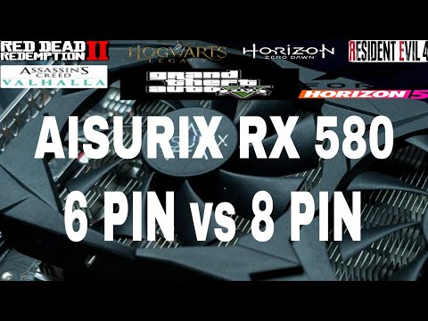 Aisurix Rx 580 - 6 Pin Power vs 8 Pin Power #aisurix #rx580aisurix # ...