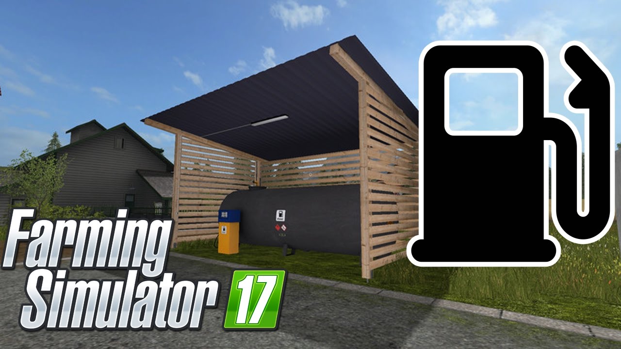 Farming Simulator 17 mods: Building Gas Station - YouTube