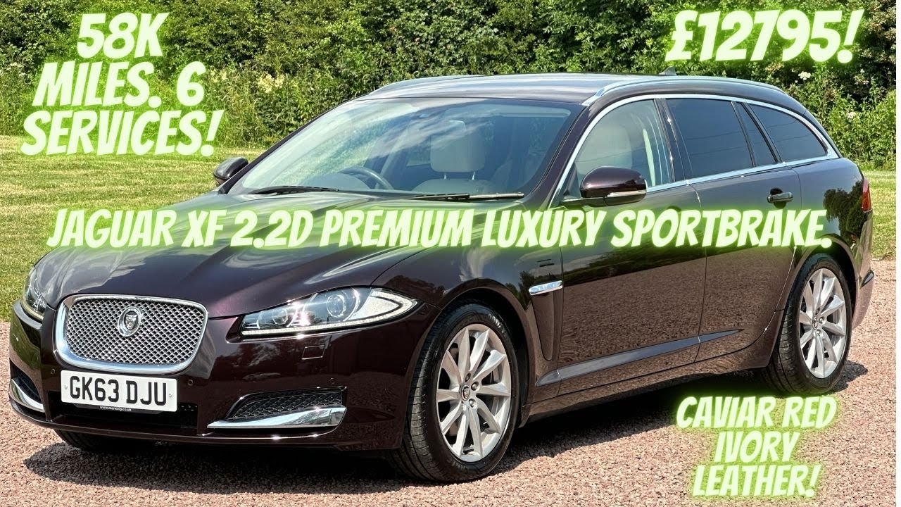 CAVIAR RED METALLIC! Barley Leather! Jaguar XF 2.2d Premium Luxury ...