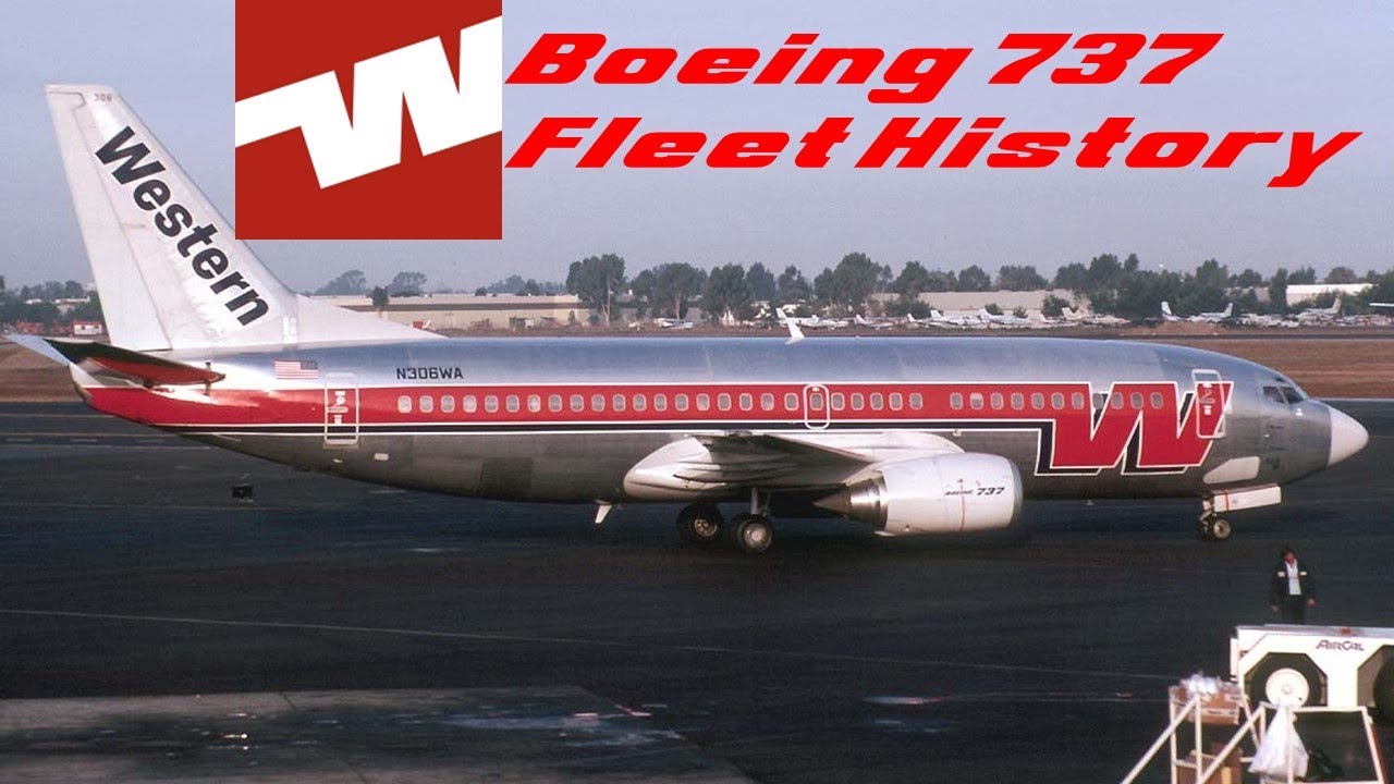 Western Airlines Boeing 737 Fleet History (1968-1987) - YouTube